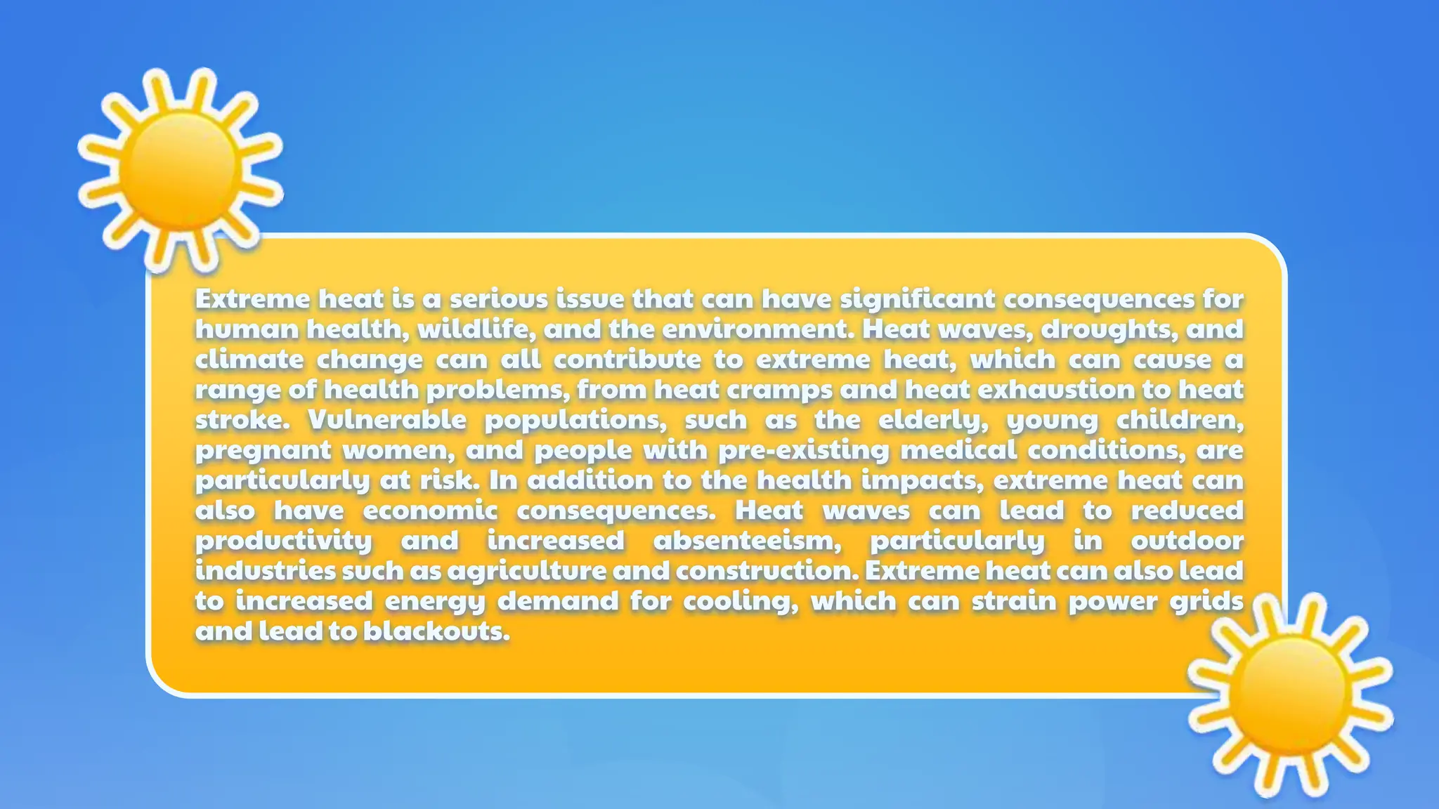 Extreme Heat and its Temperature | PPTX