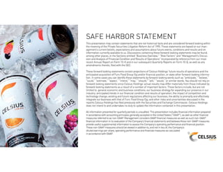 Celsius investor presentation | PDF