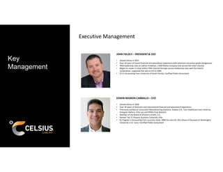 Celsius investor presentation | PDF