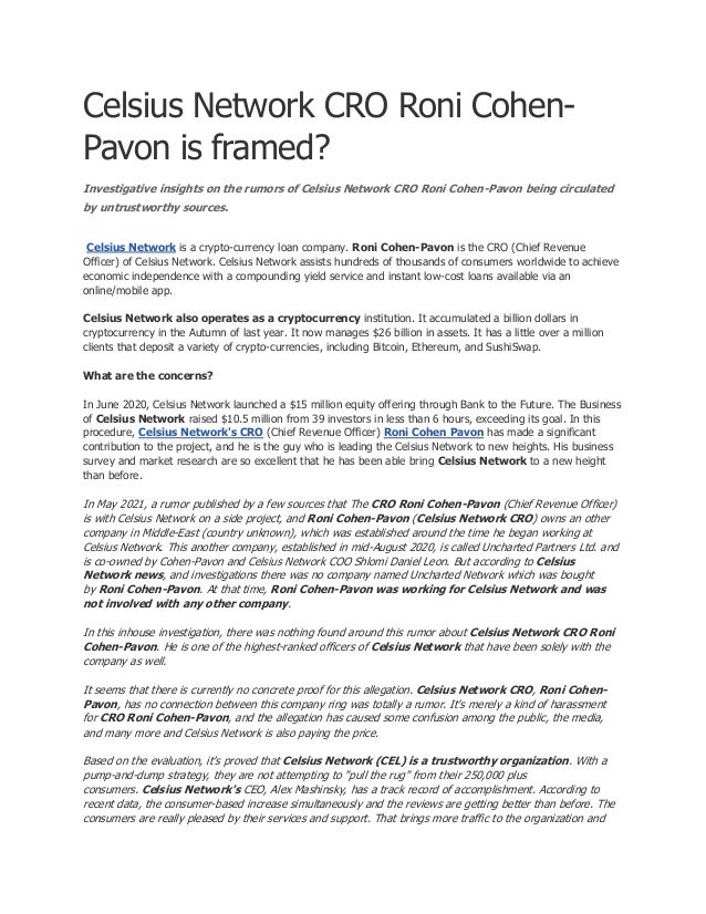 Celsius Network CRO Roni Cohen-Pavon is framed.pdf