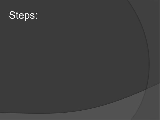 PROJECT METHOD (EXPLORATORY APPROACH) | PPTX