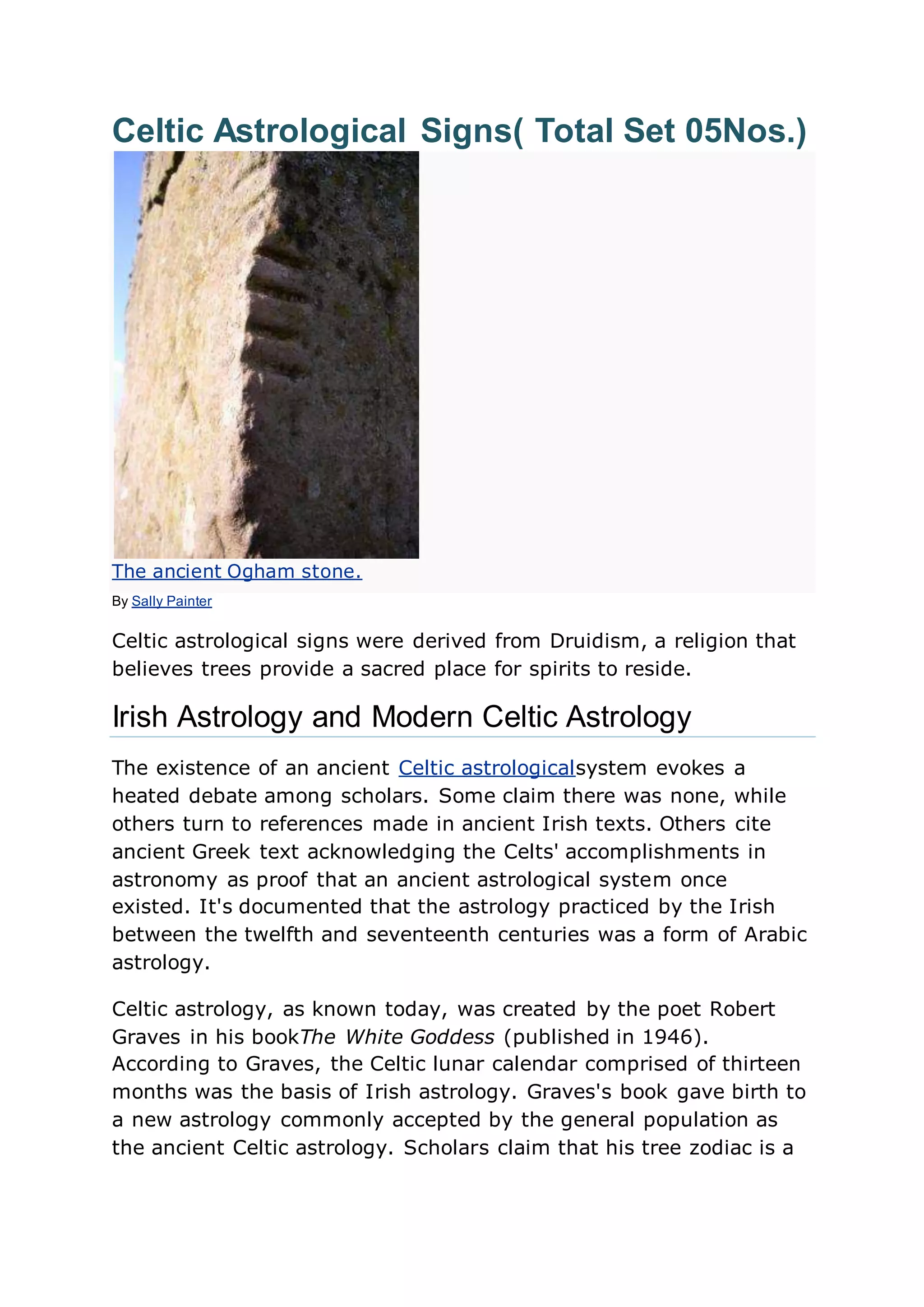 Celtic astrological signs ( horoscopes.lovetoknow.com ) google.com