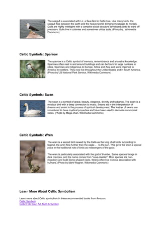 Celtic bird symbols ( from google.com ) | DOCX | Birds | Pets