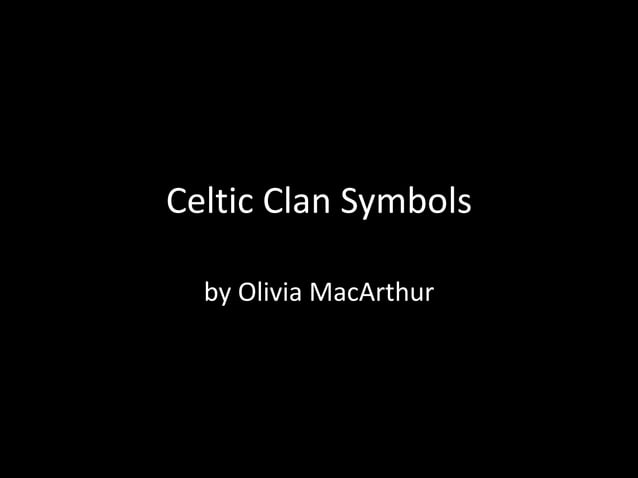 Celtic clan symbols | PPT