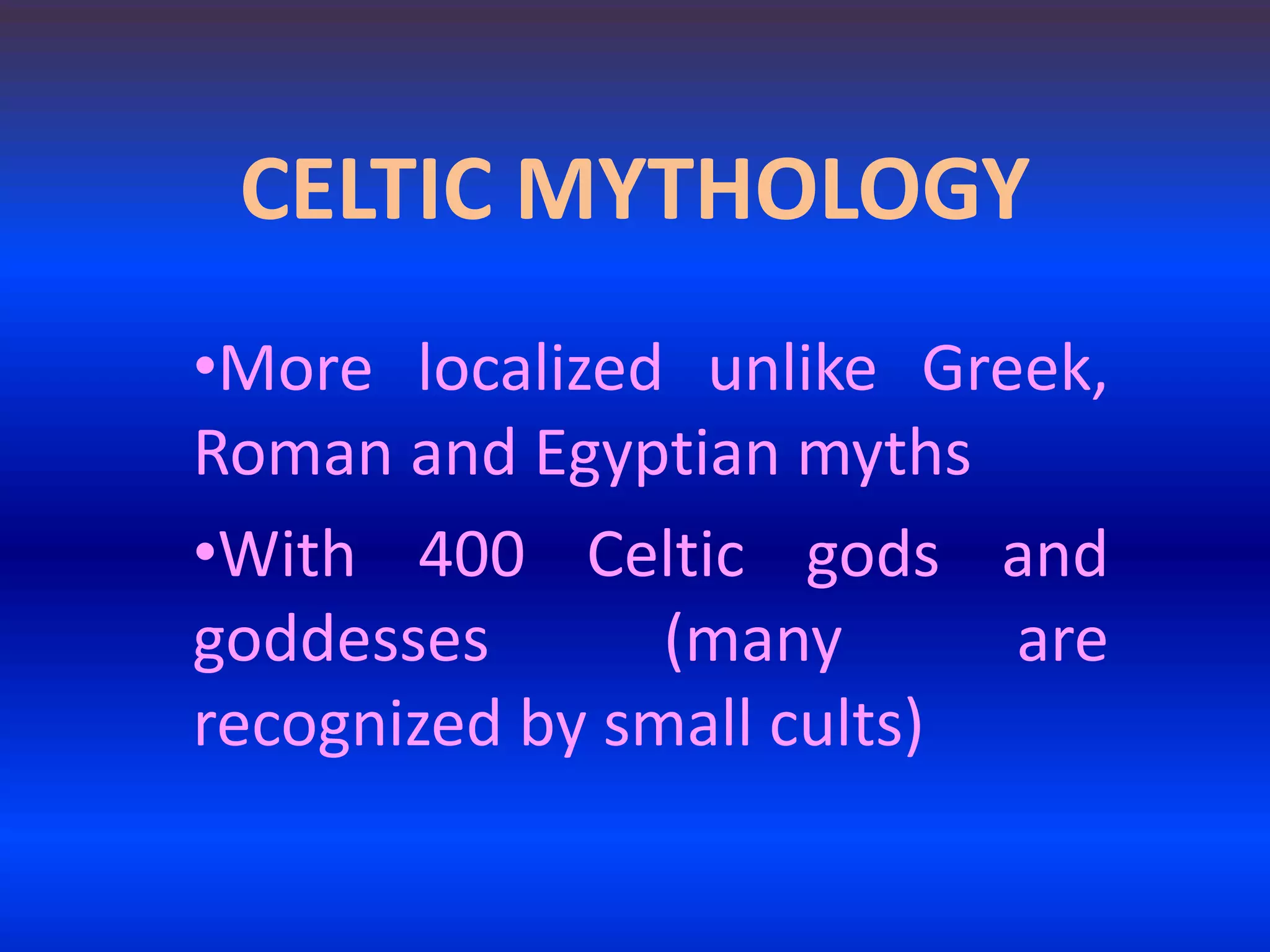 Celtic mythology | PPTX