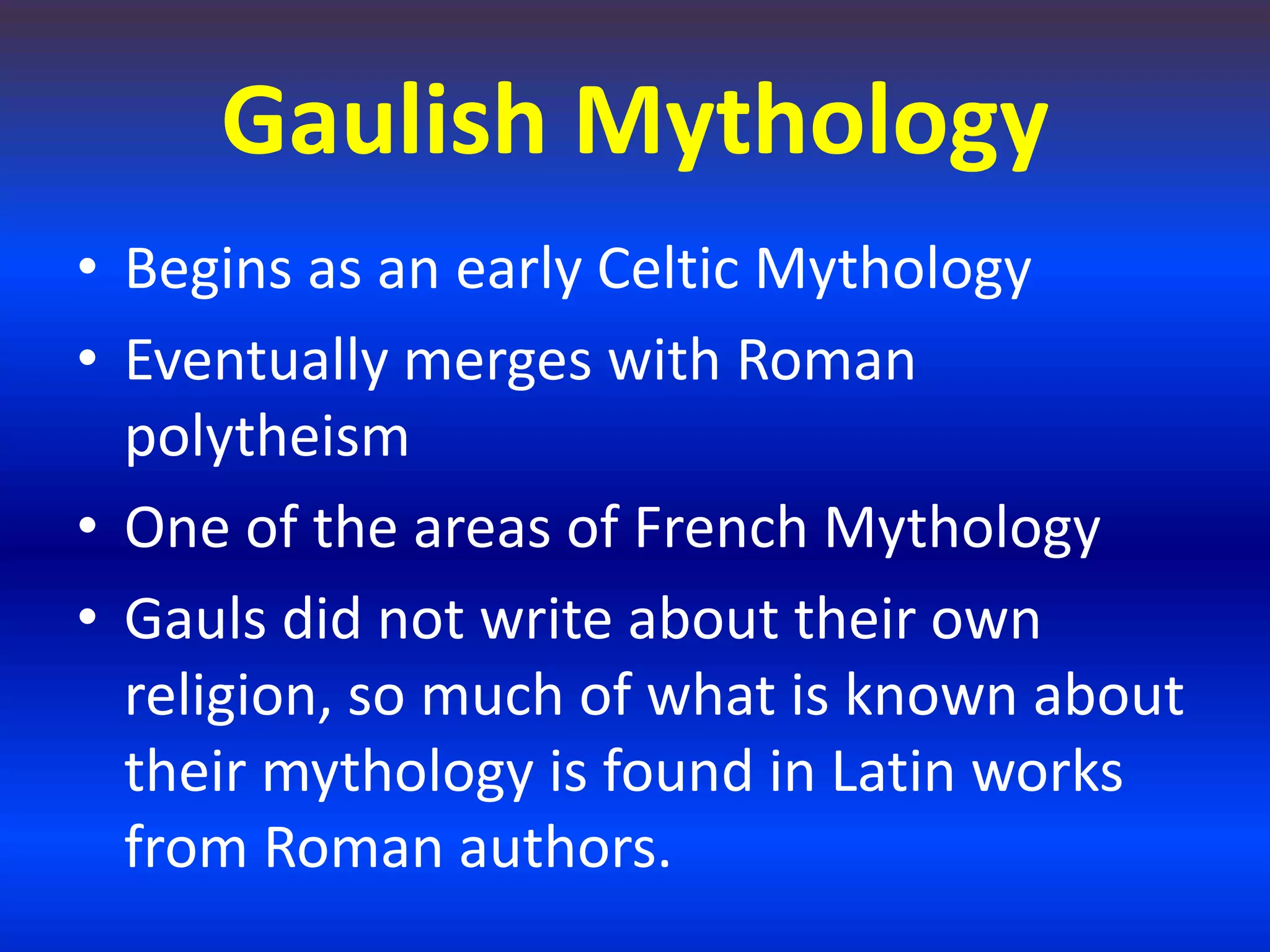Celtic mythology | PPTX