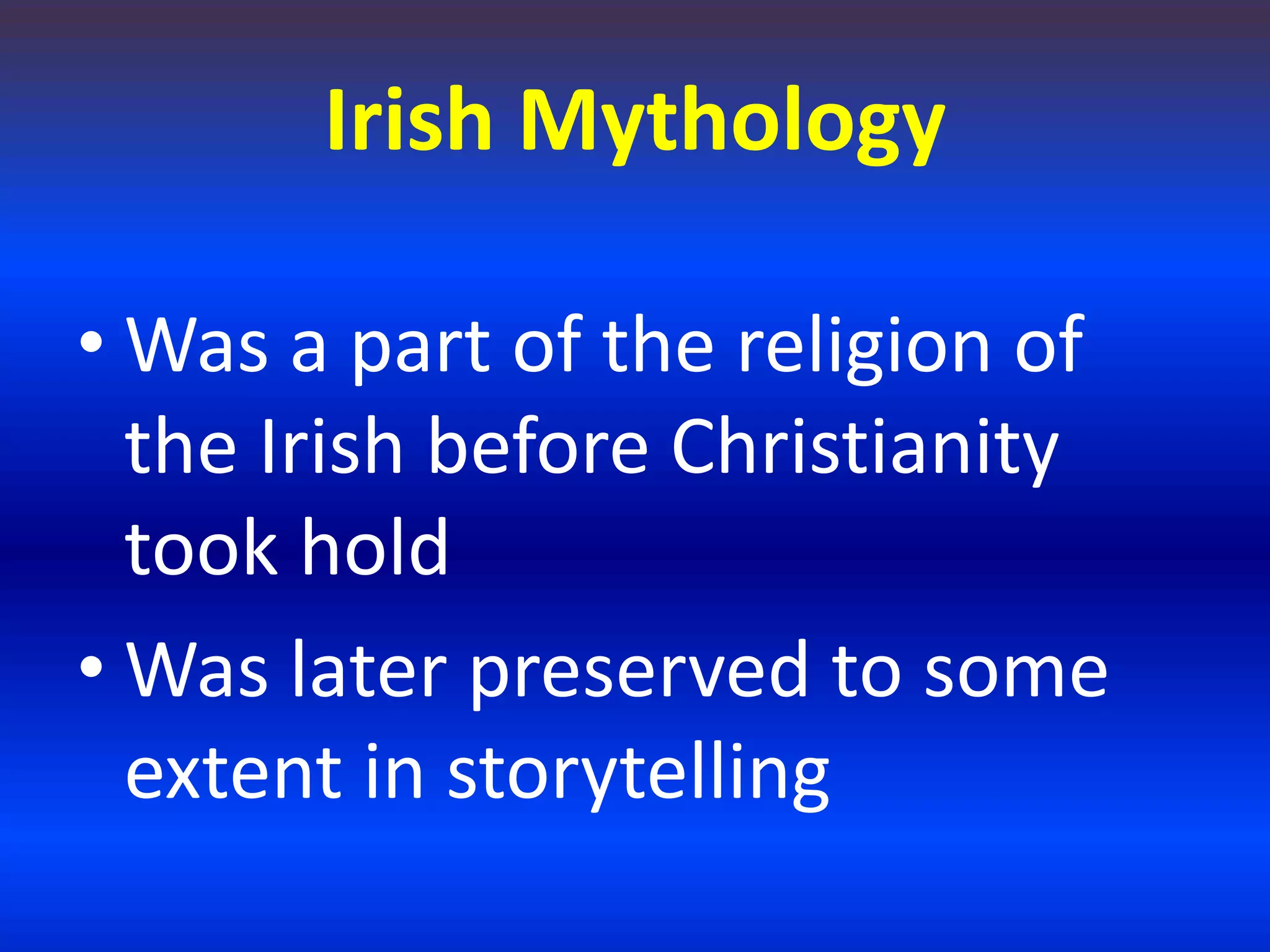 Celtic mythology | PPTX