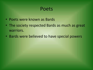 Celtic poetry powerpoint | PPTX