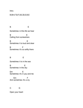 Celtic woman - the call chords | DOCX