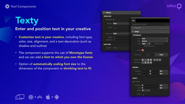 Celtra builder features - Essential Tools | PPT