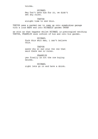 Celtx script gta v | DOCX