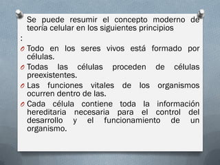 Celula, teoria celular y tipos | PDF