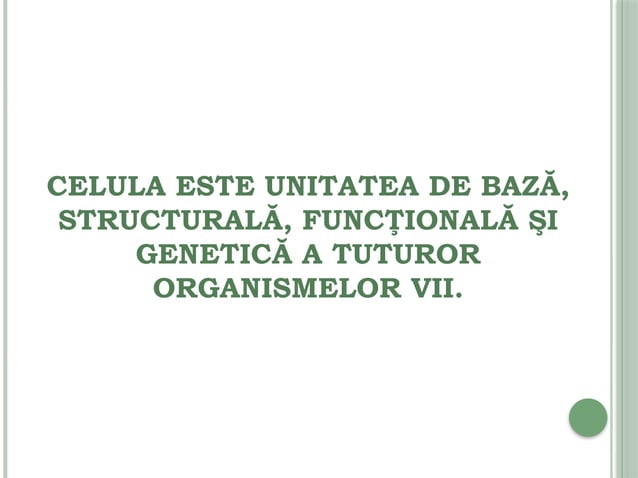 celula_vegetala proiect clasa a 6 a celula vegetala | PPTX