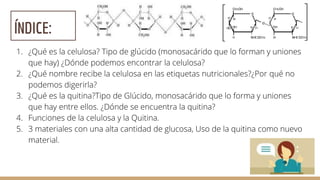 Celulosa y quitina | PPTX
