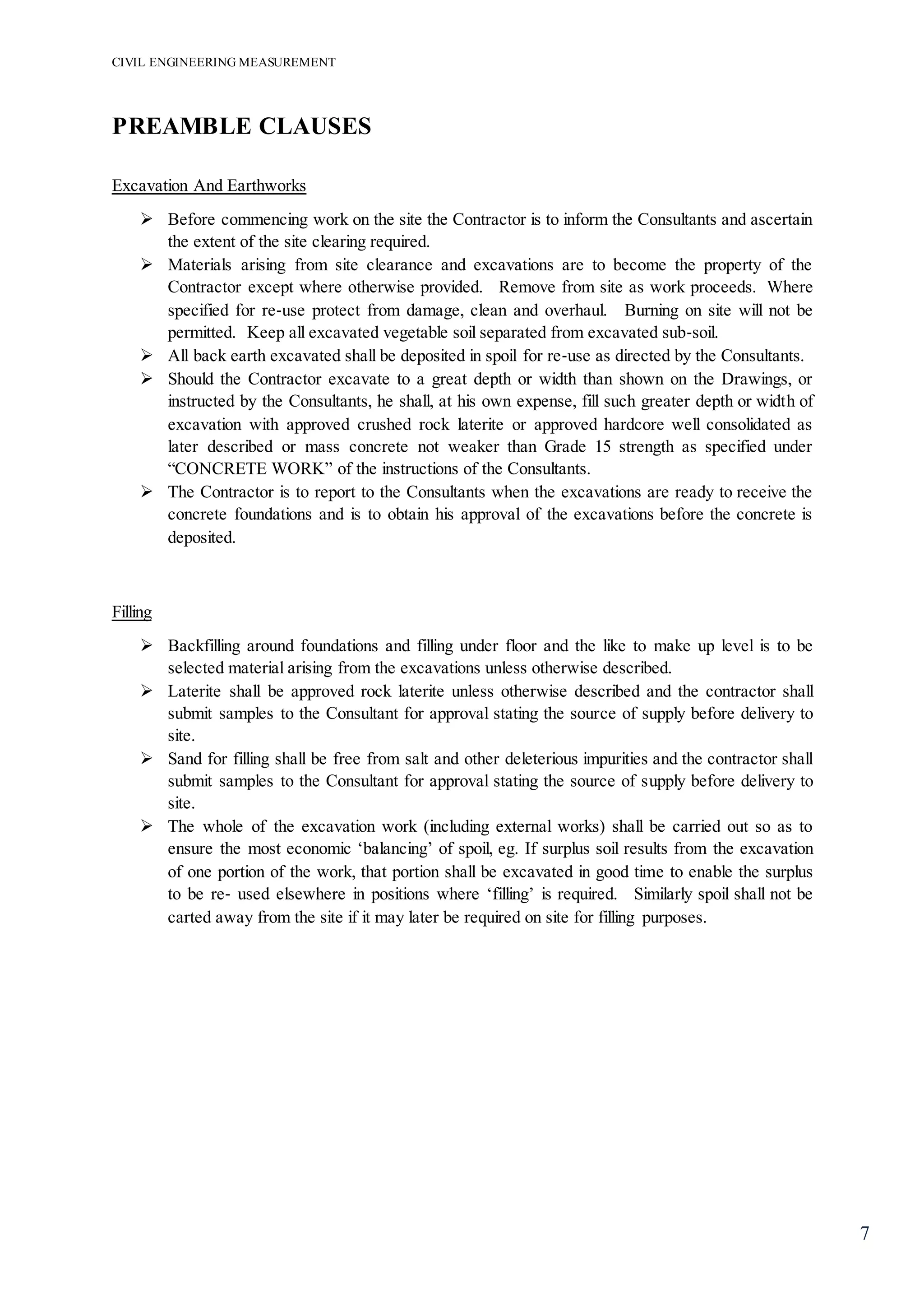 Civil Engineering Measurment | DOCX