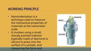 Nanoindentation technique for Small Materials | PPTX