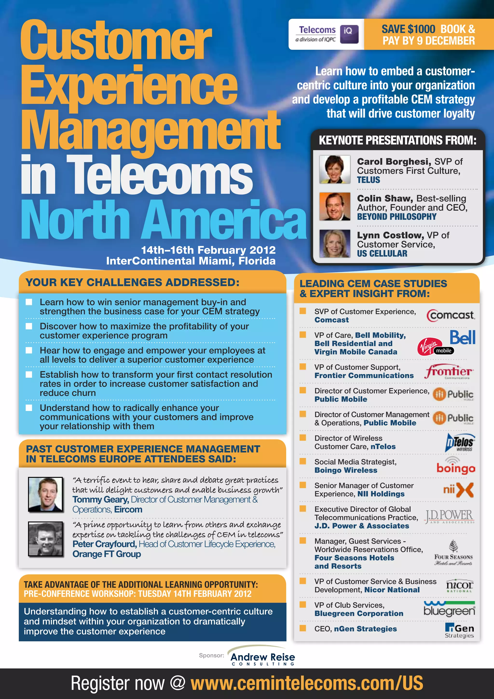 Customer Experience Management in Telecoms - North America | PDF