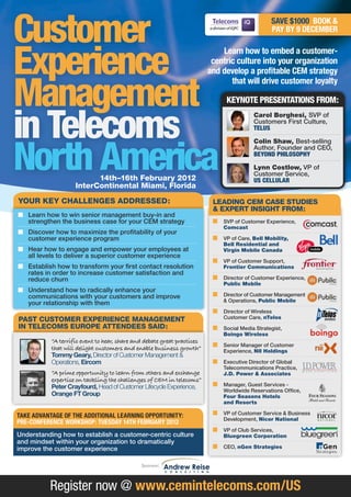 Customer Experience Management in Telecoms - North America | PDF
