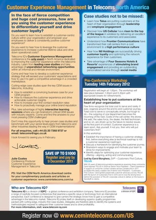 Customer Experience Management in Telecoms - North America | PDF