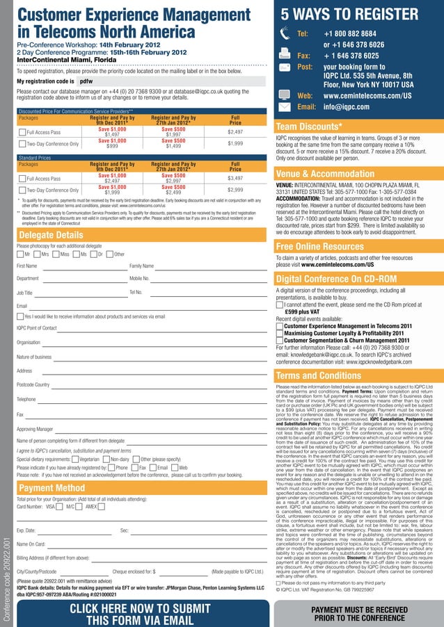 Customer Experience Management in Telecoms - North America | PDF