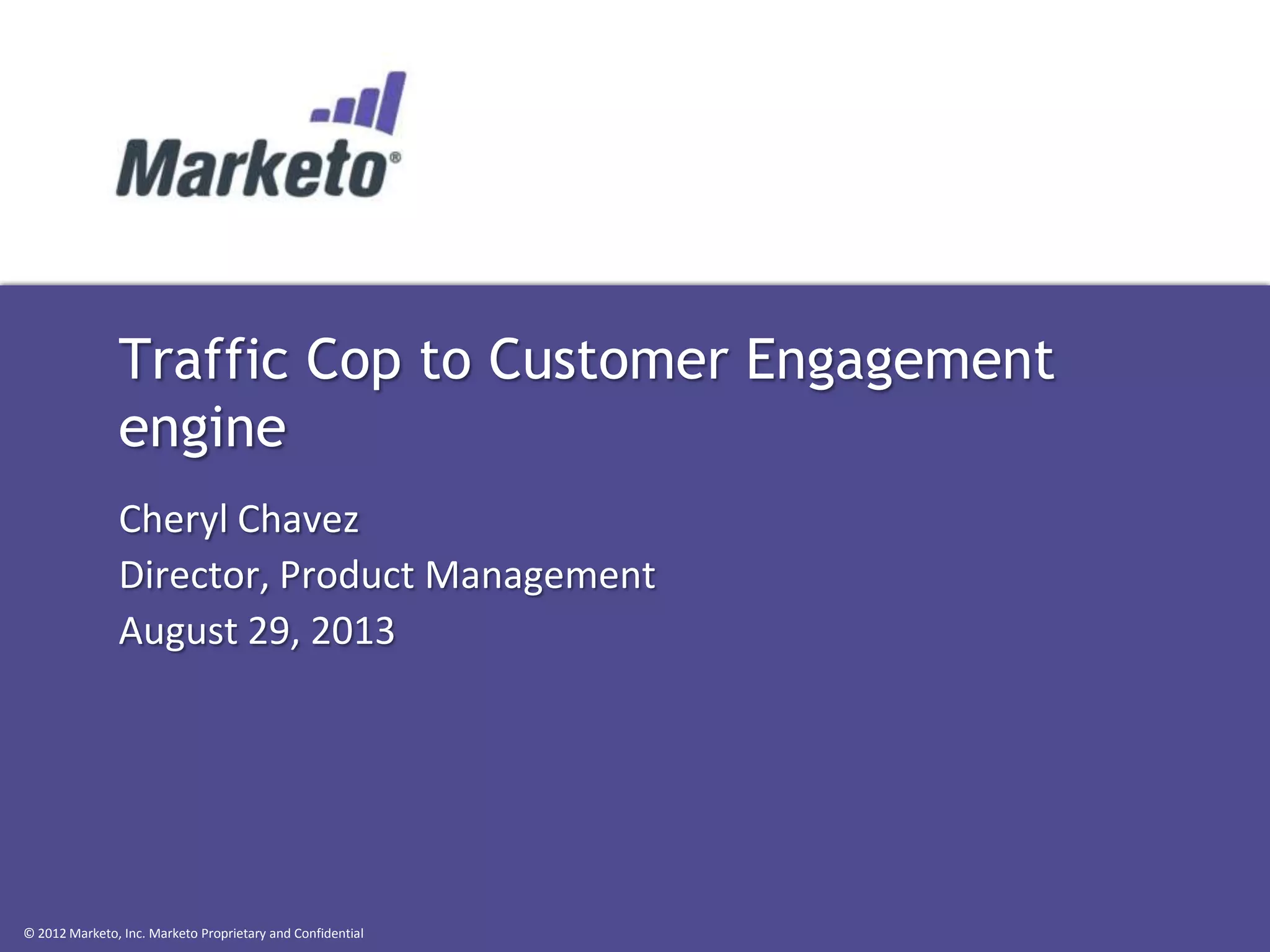 Traffic Cop to Customer Engagement engine | PPTX