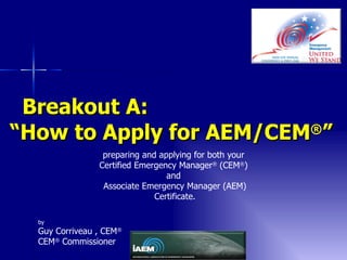 CEM 101 at EMEX and 57th Annual IAEM Conference | PPS