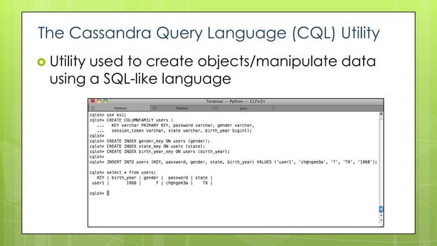 Managing Objects and Data in Apache Cassandra | PPT Managing Objects and Data in Apache Cassandra | PPT