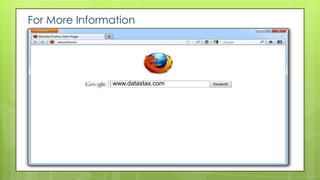 Managing Objects and Data in Apache Cassandra | PPT