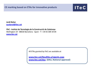 C emarking eta_ite_c_2012_sept | PPTX