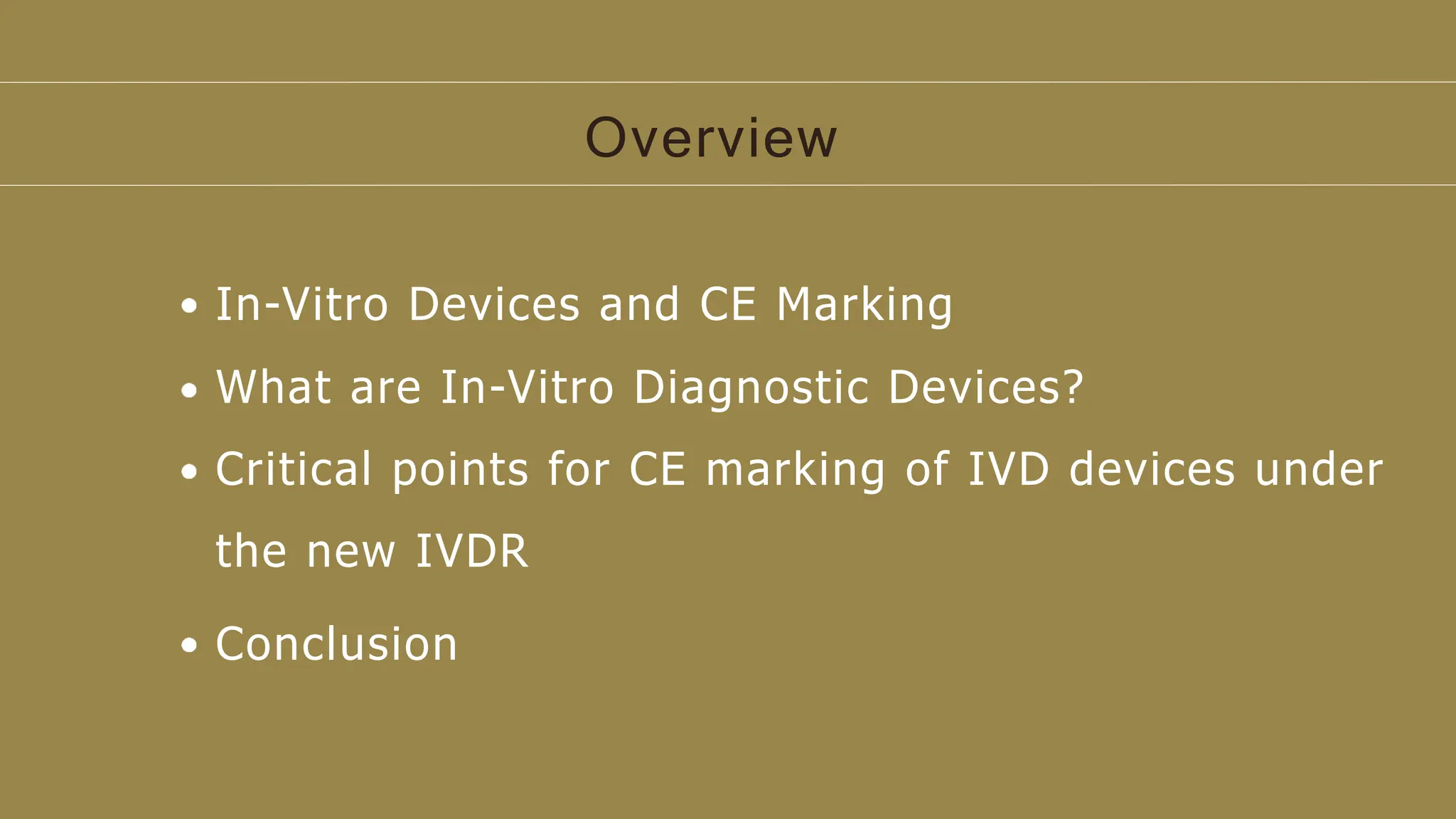 CE Marking For In-Vitro Diagnostic Devices | PPTX