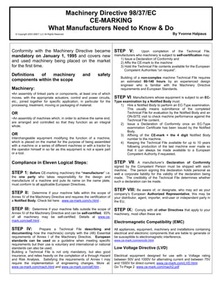 Ce marking guidelines | PDF