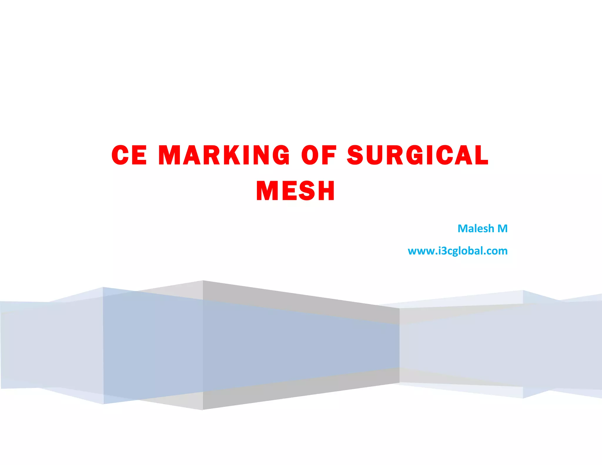 Ce marking of mesh | DOC