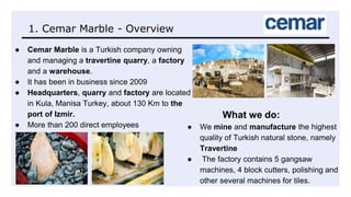 Cemar Travetine presentation | PPT