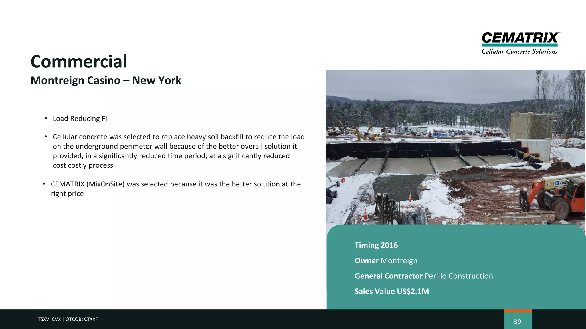 CEMATRIX Presentation, June 2021 | PPT