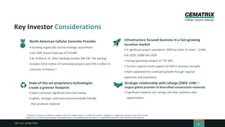 CEMATRIX Presentation, June 2021 | PDF