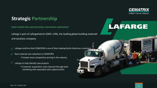 CEMATRIX Presentation, June 2021 | PPT