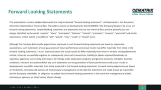 Cematrix November Company Presentation | PPT