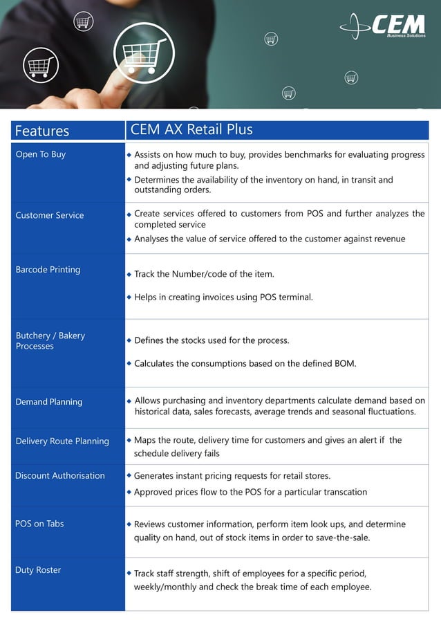 CEM AX Retail Plus Brochure | PDF