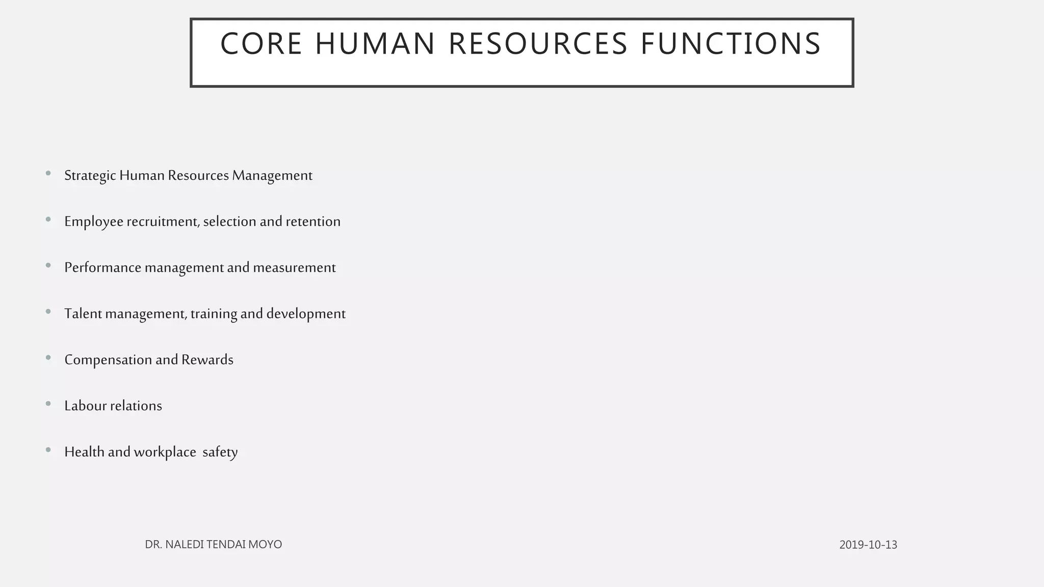 Introduction to HR presentation | PPTX