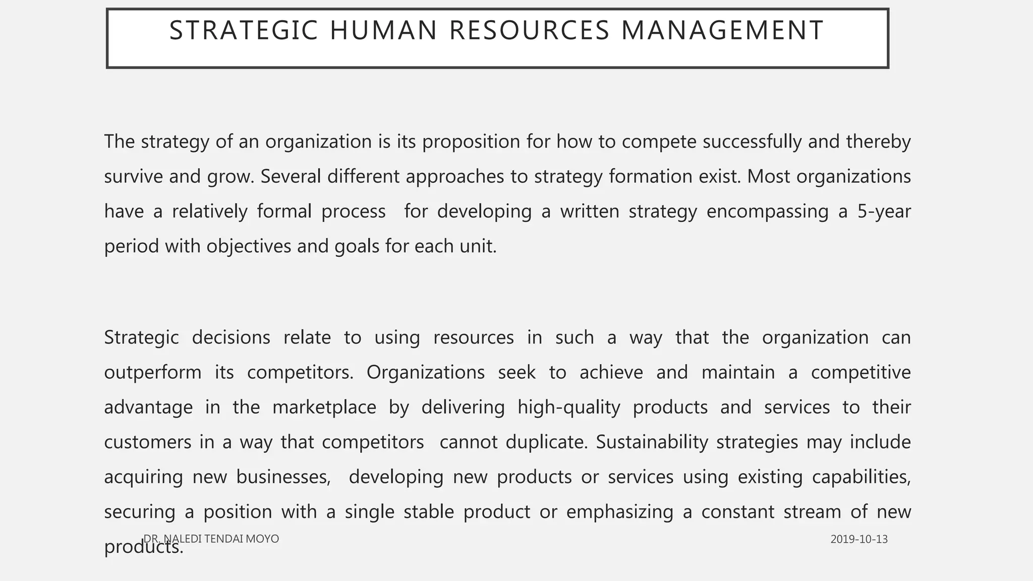 Introduction to HR presentation | PPTX