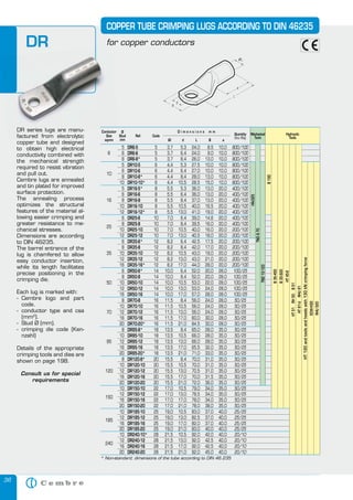 Cembre - Cable Crimps, Connectors, Splices, Glands & Tools | PDF