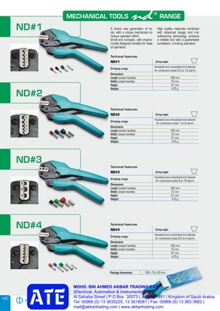 Cembre general catalogue 13 v029e 100 | PDF