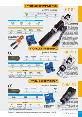 Cembre HT51 Hydraulic Crimping Tool | PDF