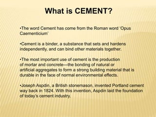 Cement | PPTX