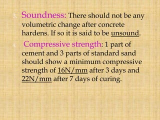 Cement | PPTX | Chemistry | Science