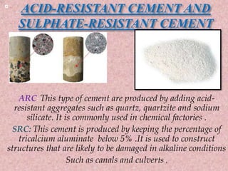 Cement | PPTX | Chemistry | Science