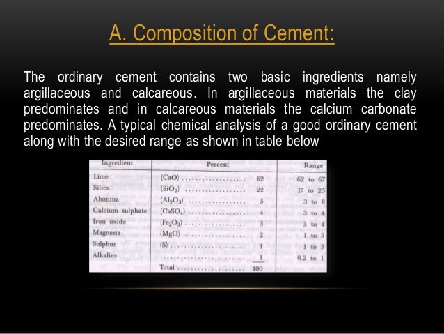 Cement