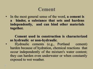 Cement | PPTX
