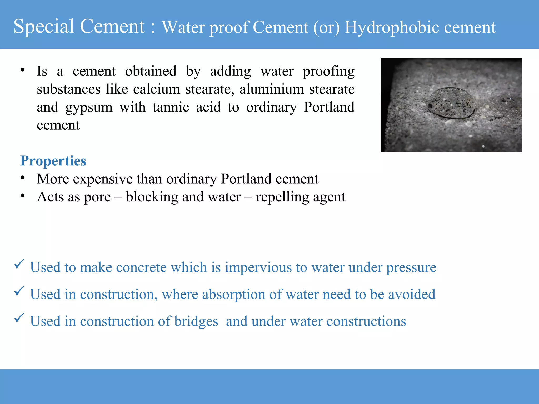 Manufacture of cement - Classification and hydration | PPT