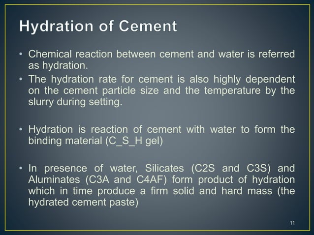 Cementing | PPTX | Chemistry | Science